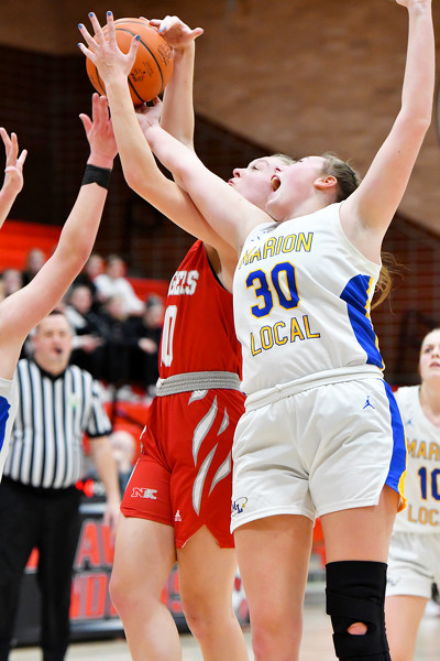 Marion Local vs New Knoxville girls basketball Photo Album | The Daily ...